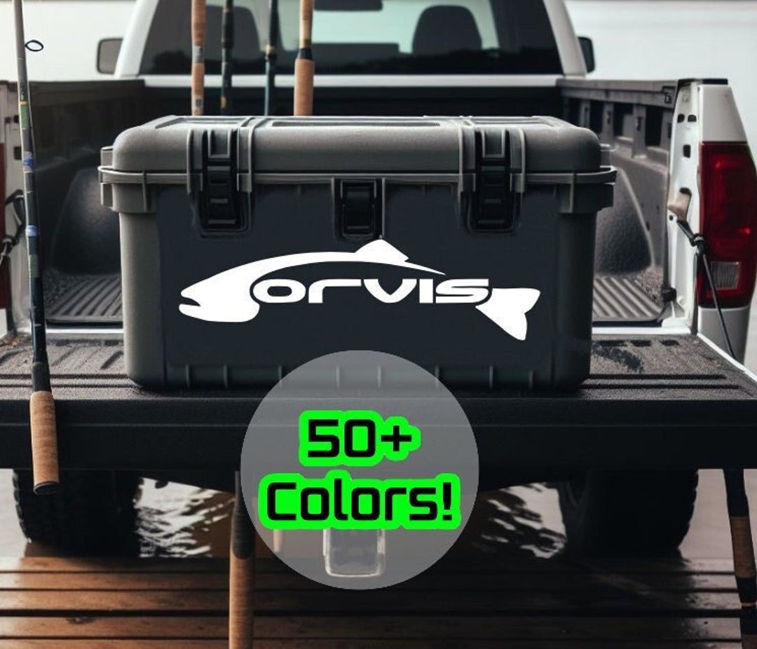 Orvis Decal Sticker Fly Fishing Any Size Trout Rainbow Brook Brown Sage ...