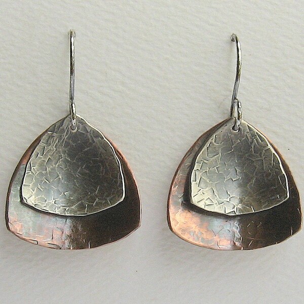 Mixed Metal Earrings - Etsy