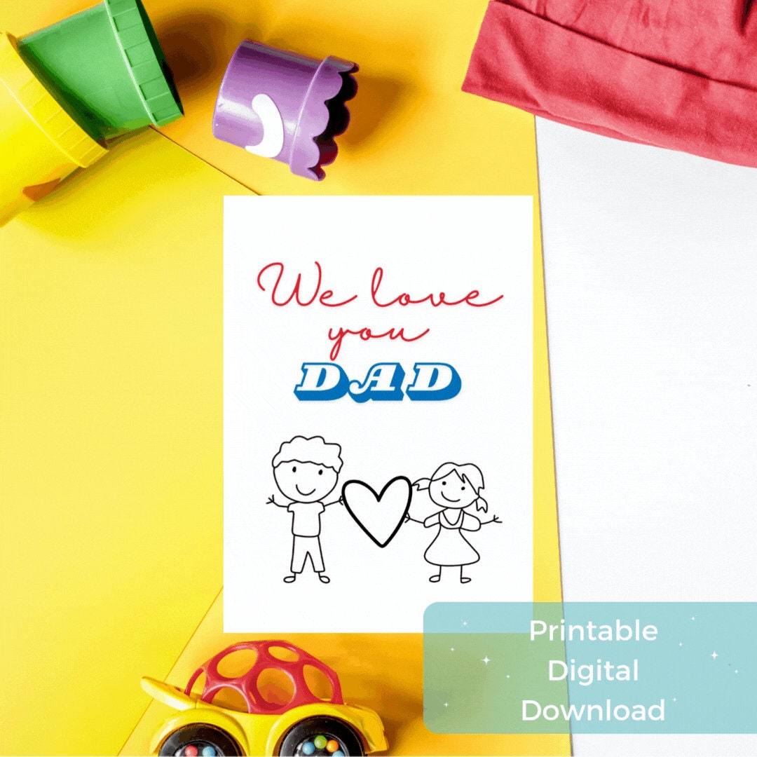 Dad Appreciation Printable | Dad Coloring Page | Dad Gift | Thank You ...