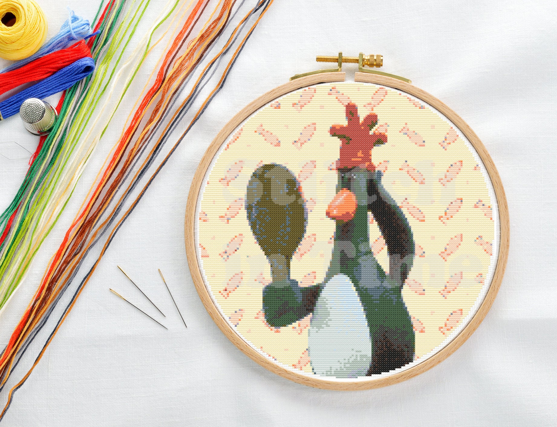 Feathers Mcgraw Penguin Wallace & Gromit Cross Stitch Digital Pattern ...