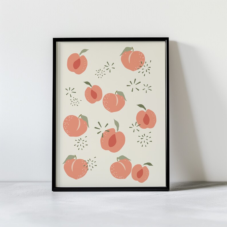 Peachy Clean Bathroom Set of 3 Poster | Funny Bathroom Art, Toilet ...