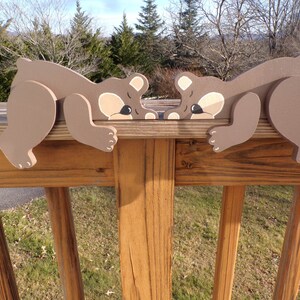 Black Bear Pair Wood Handmade Nursery Child's Room Rustic Cabin Lodge ...