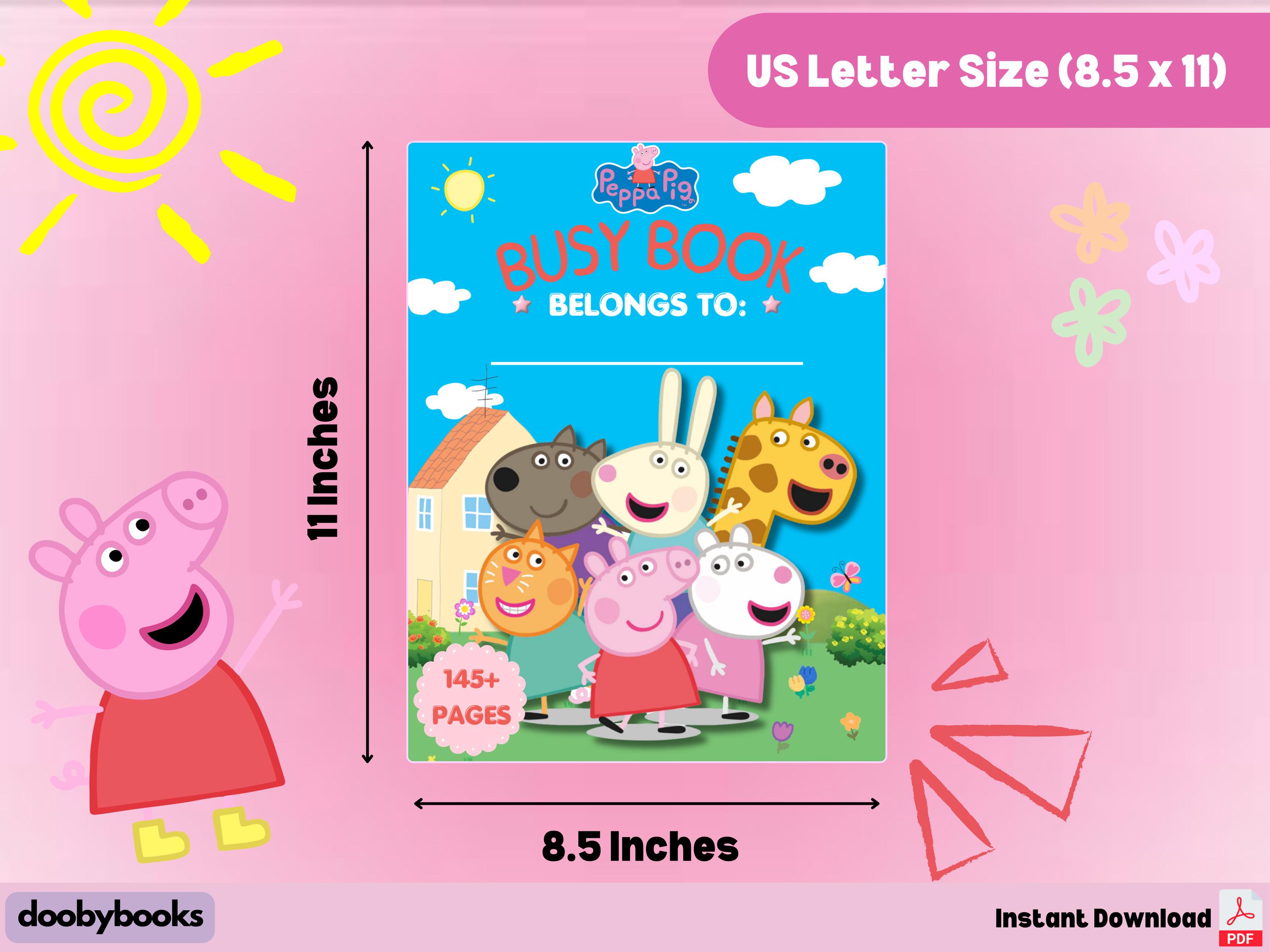 Peppa Pig Busy Book, Printable, Toddler Activities, Peppa Pig Activity ...