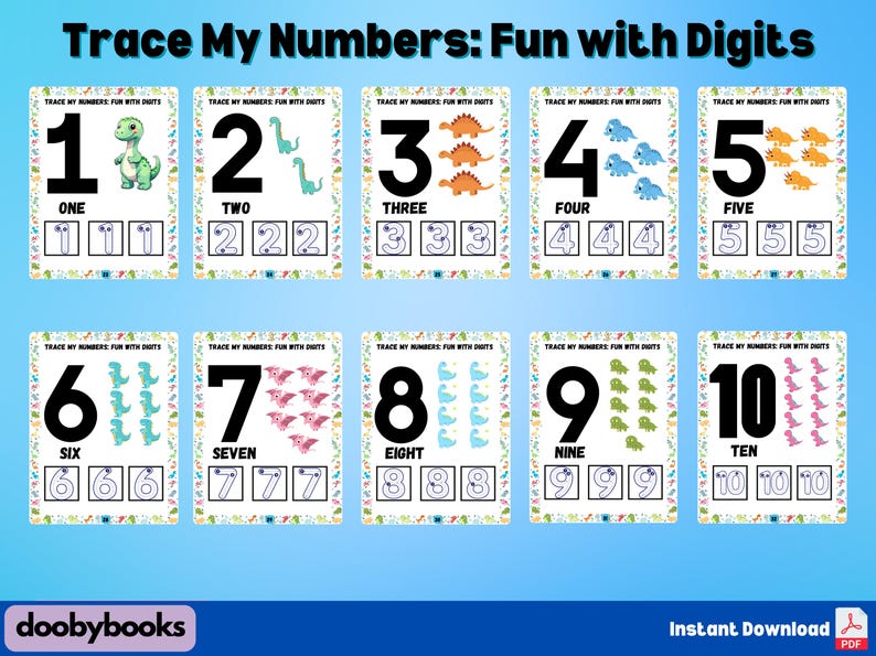 Dinosaur Busy Book, Printable, Toddler Activities, Dinosaur Activity ...