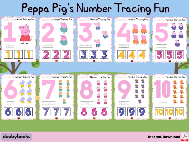 Peppa Pig Busy Book, Printable, Toddler Activities, Peppa Pig Activity ...