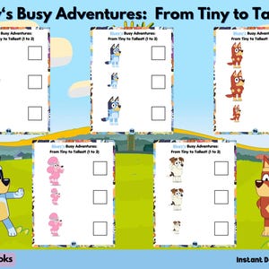 Bluey Busy Book, Printable, Toddler Activities, Bluey Activity Book ...