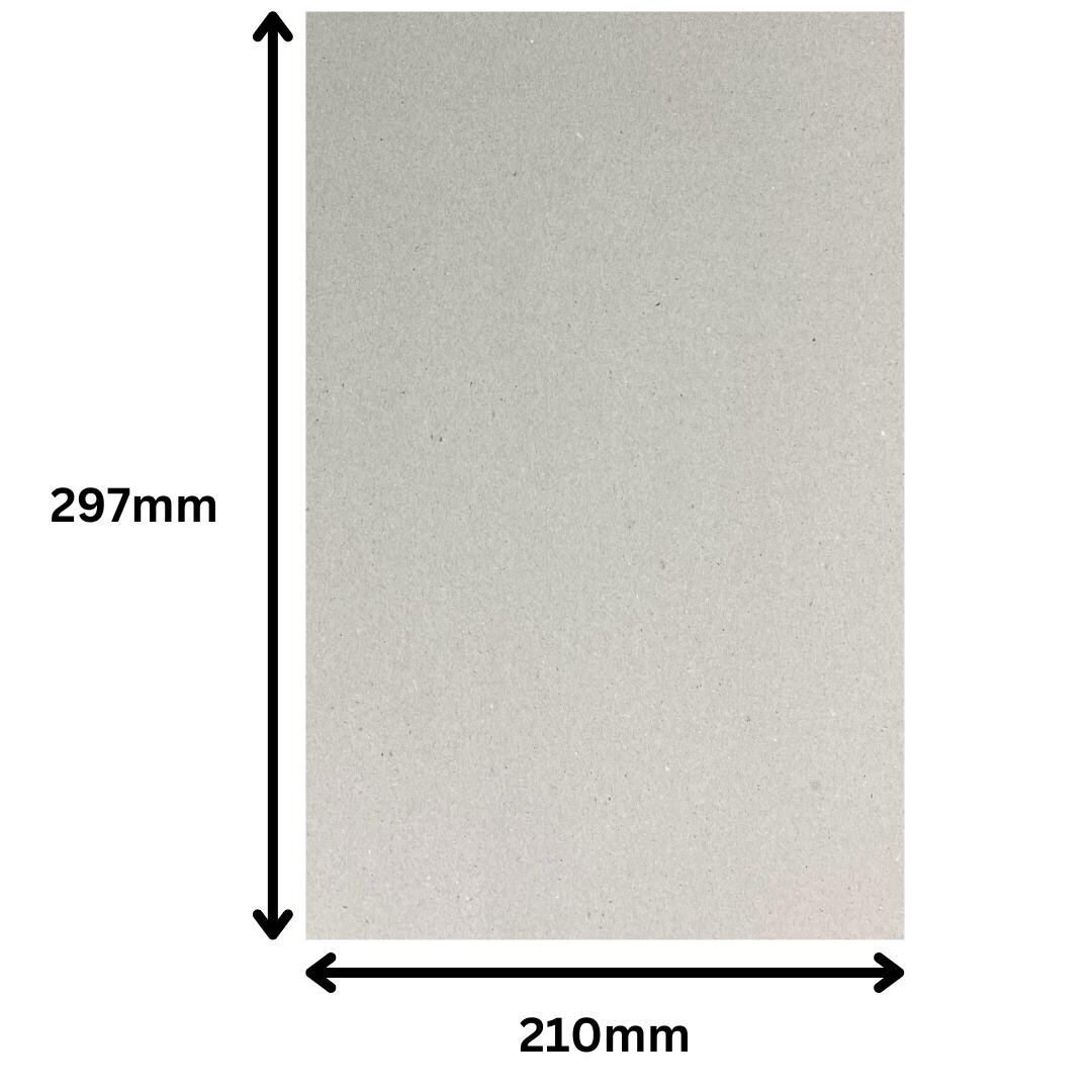 25 Sheets of A4 Grey Board/construction Card/chip Board - 1000 Micron ...