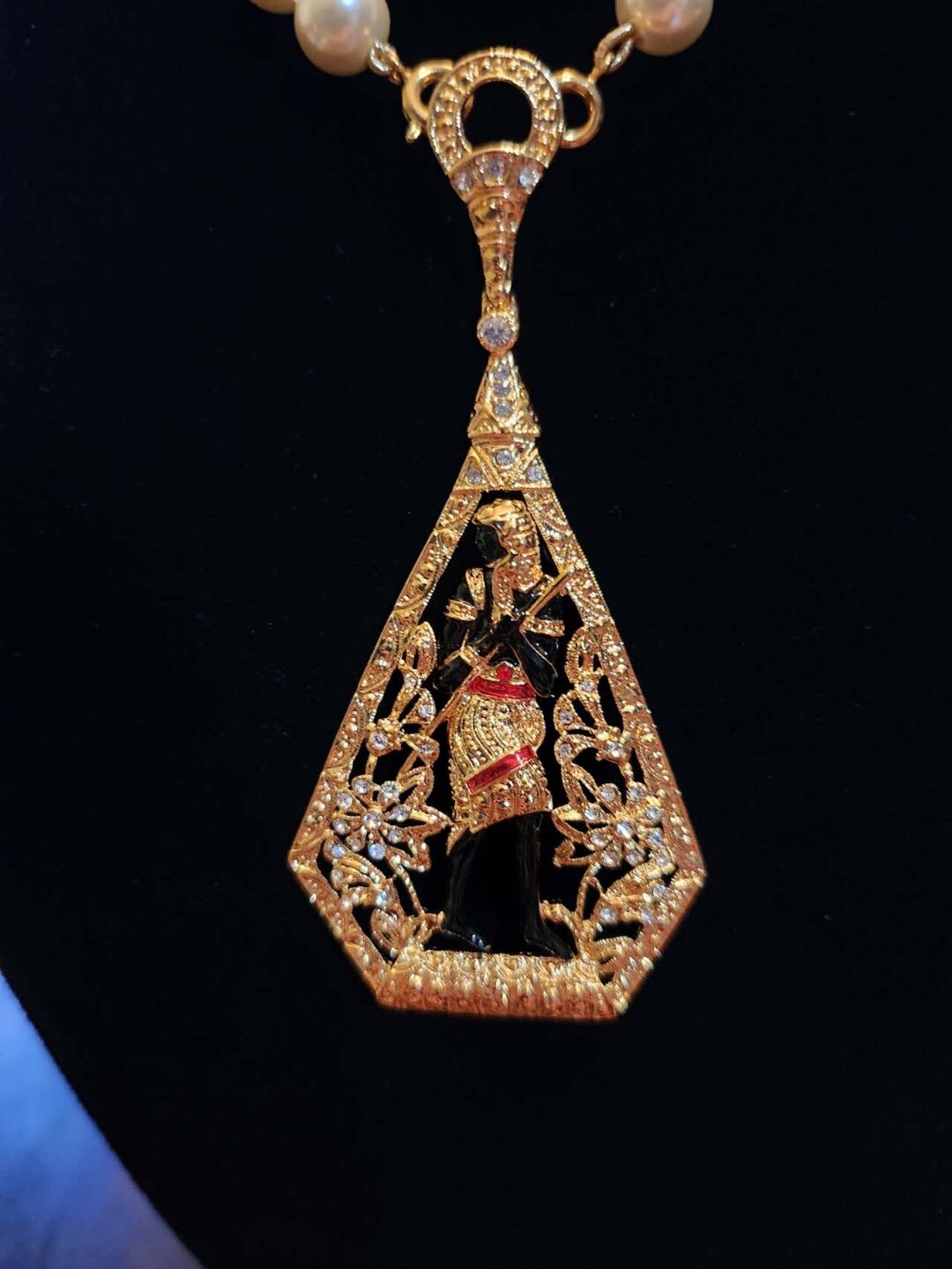 Camrose & Kross JBK Collection Egyptian Revival Necklace Faux Pearls - Etsy