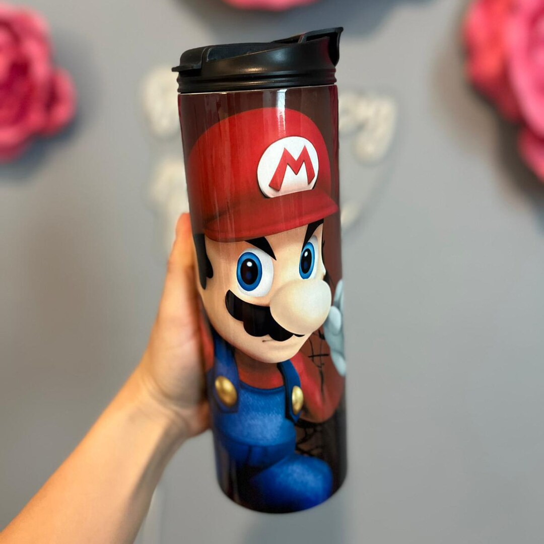 The Super Mario Tumbler, Custom Super Mario Cup, Personalized Super ...
