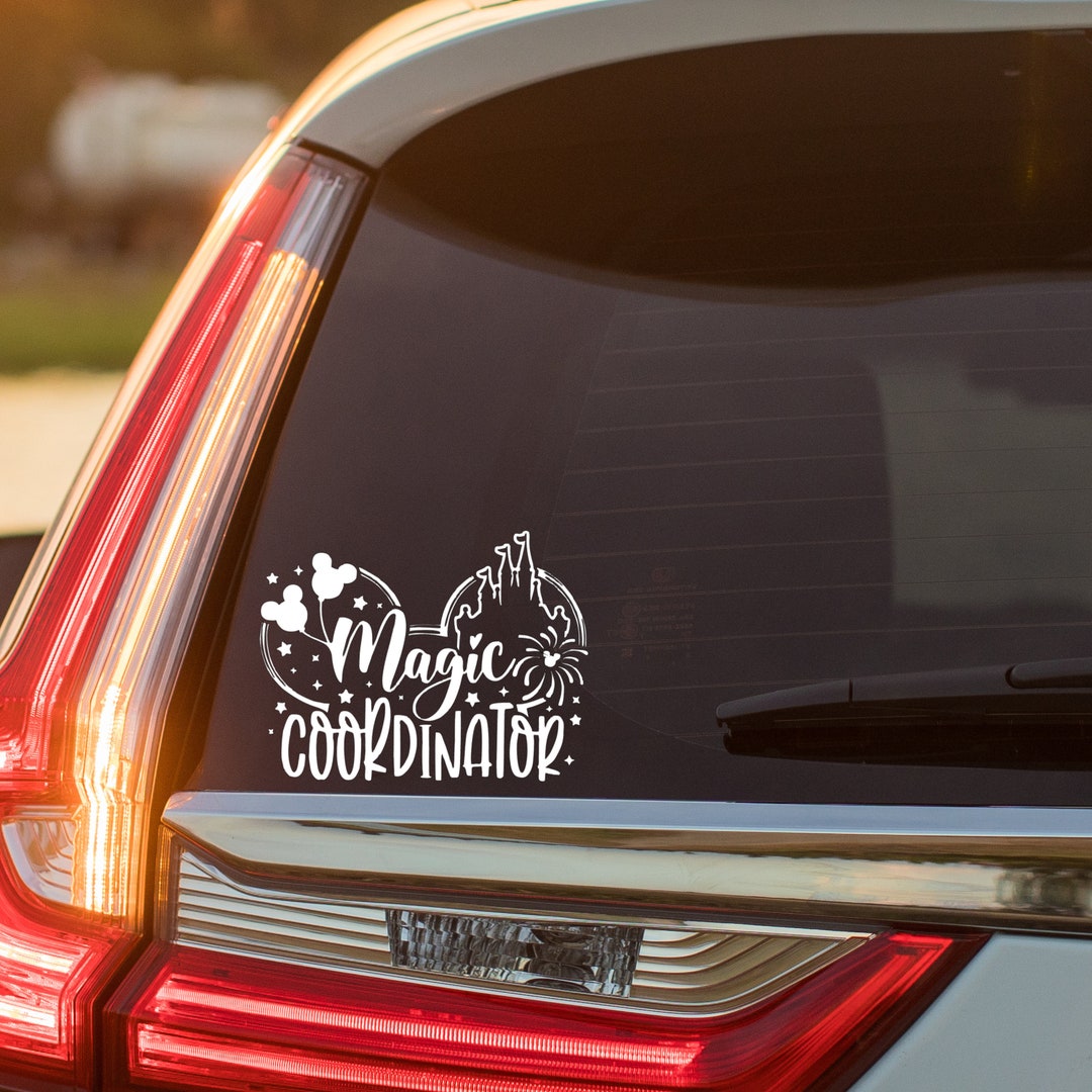 Magic Coordinator Decal, Disney Car Decal, Disney Gift - Etsy