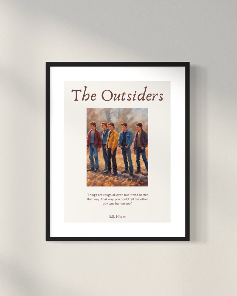 The Outsiders Poster for Wall Decor Living Room or Bedroom - Etsy