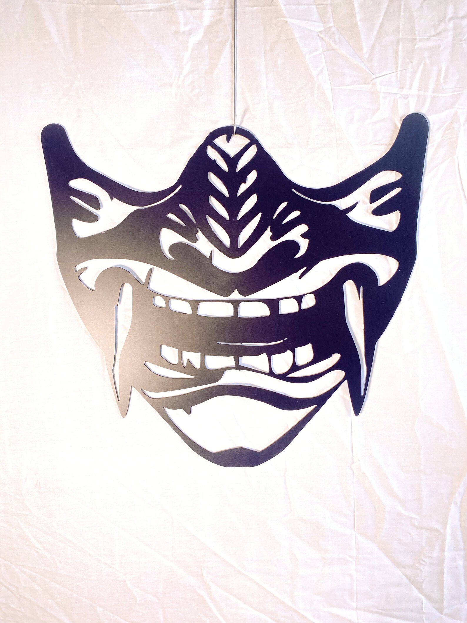 Samurai Ronin Mask Metal Art - Etsy