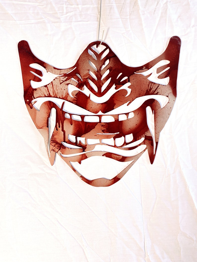 Samurai Ronin Mask Metal Art - Etsy