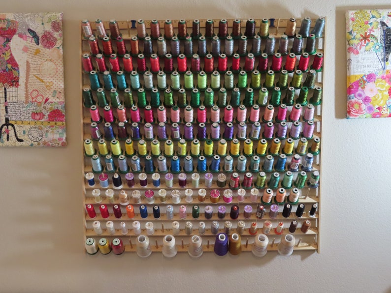 161 Spool Thread Rack - Magnetic/adjustable Shelving - 2" Spacing for ...