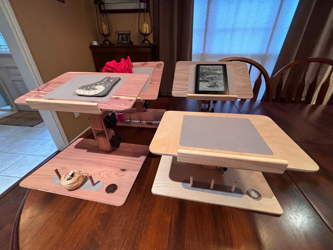 Lap Desk - Adjustable Portable All Position Lap-craft Desk - Mahogany ...