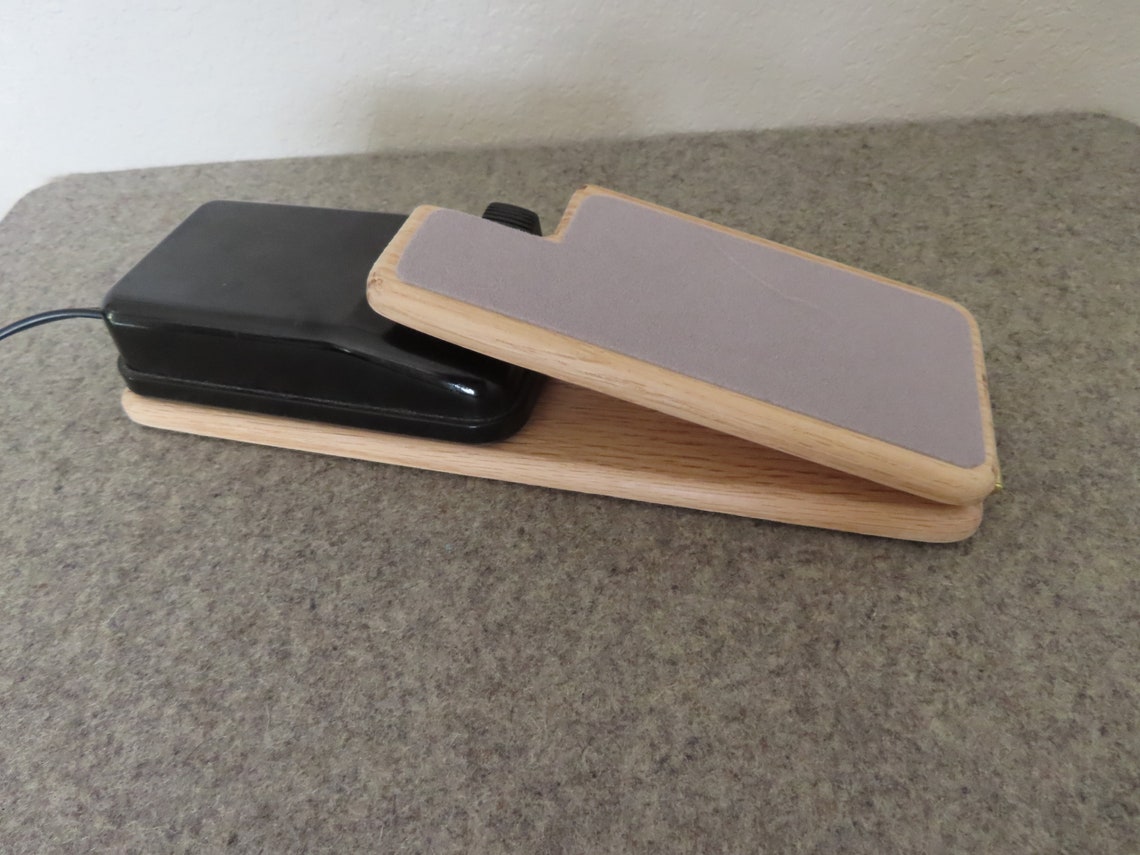 Featherweight Foot Pedal Extender - Solid Hardwood & Brass Hardware - Etsy