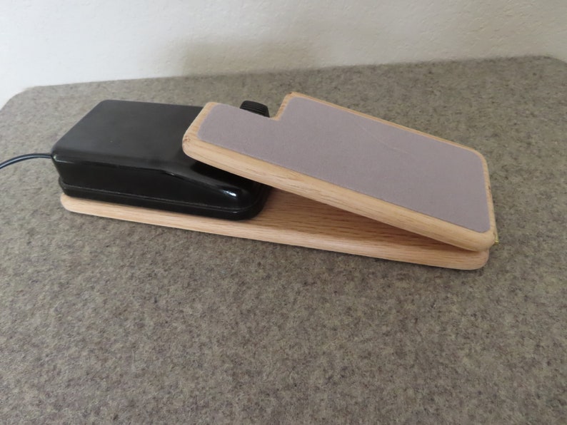 Featherweight Foot Pedal Extender - Solid Hardwood & Brass Hardware - Etsy