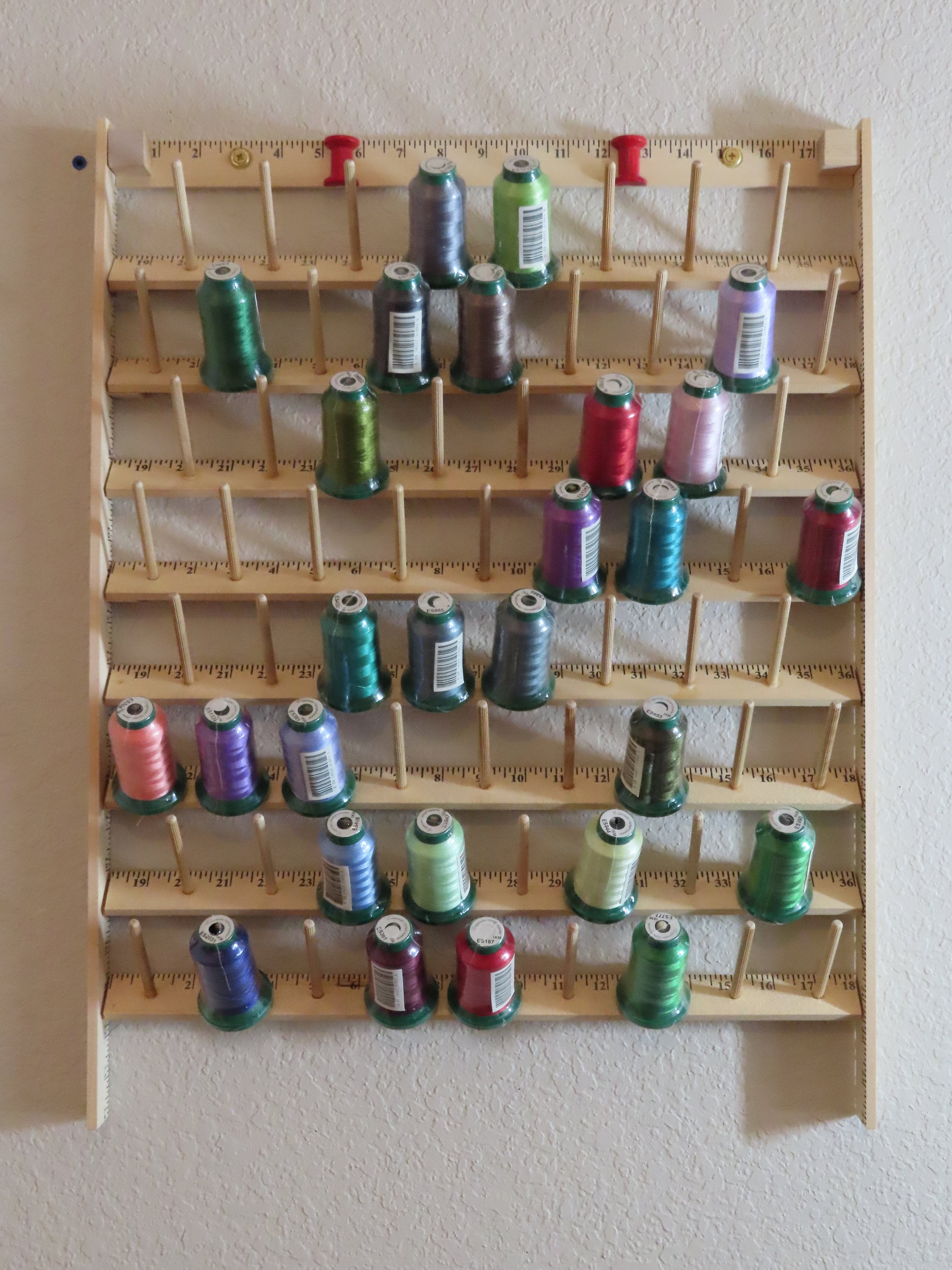 161 Spool Thread Rack - Magnetic/adjustable Shelving - 2" Spacing for ...