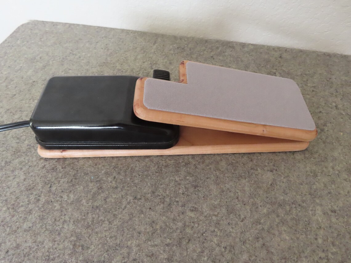Featherweight Foot Pedal Extender - Solid Hardwood & Brass Hardware - Etsy