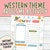 Western Theme All About Me Printable Activity Teacher First Day of ...