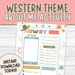 Western Theme All About Me Printable Activity Teacher First Day of ...