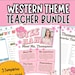 Western Teacher Bundle | Back to School Canva Templates - Etsy