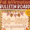 Printable Fall Bulletin Board for Classroom Motivational Affirmation ...