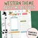 Western Theme All About Me Printable Activity Teacher First Day of ...
