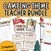 Camping Theme Teacher Printable Bundle Meet the Teacher Canva Template ...
