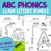 ABC Alphabet Letters Worksheet Bundle Phonics Printable Activities ...