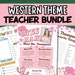 Western Teacher Bundle | Back to School Canva Templates - Etsy