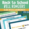 3rd Grade Back to School Bell Ringers Printable Worksheets Slide Deck ...