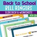 3rd Grade Back to School Bell Ringers Printable Worksheets Slide Deck ...