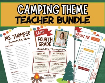 Outer Space Theme Teacher Printable Bundle Meet the Teacher Canva ...