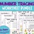 Number Tracing Activity Worksheet Bundle Preschool Kindergarten 1st ...