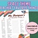 Space Theme Teacher Favorites Survey | Canva Template - Etsy