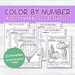 Addition Color by Number Printable Math Activities Kindergarten 1st 2nd ...