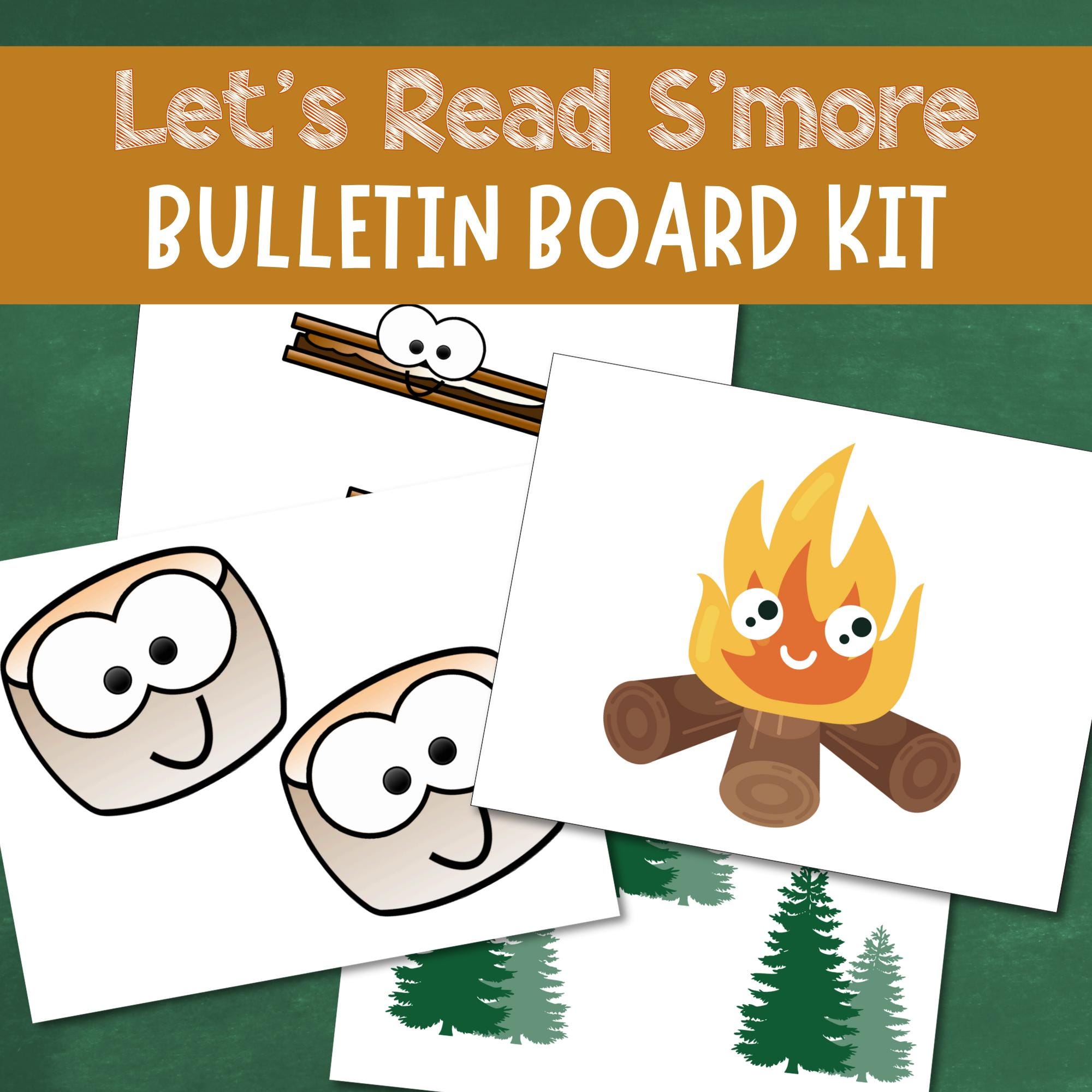 Let's Read S'more Books Printable Fall Bulletin Board Kit for Classroom ...