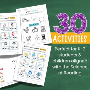 K-2 Phonics Science of Reading Bundle | No-prep Learning - Etsy