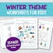 Winter Break Activity Packet for Kids Printable Fun Holiday Party ...