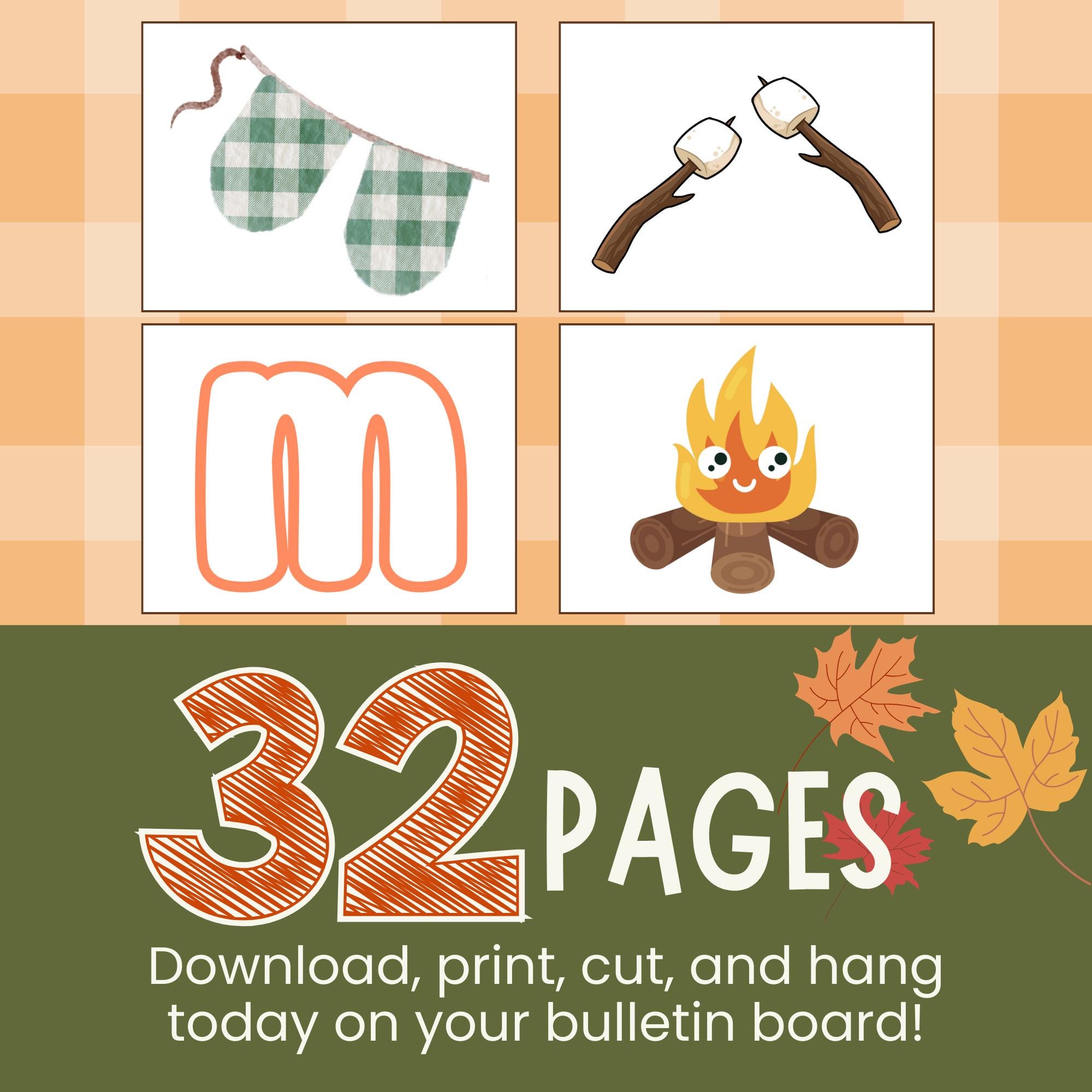 Let's Read S'more Books Printable Fall Bulletin Board Kit for Classroom ...