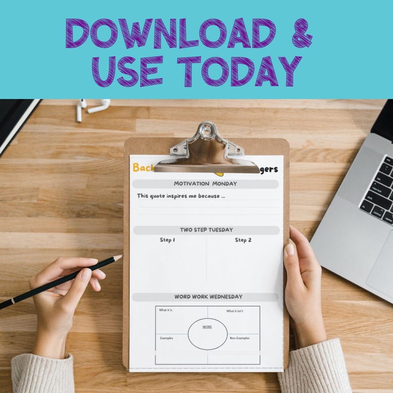 3rd Grade Back to School Bell Ringers Printable Worksheets Slide Deck ...