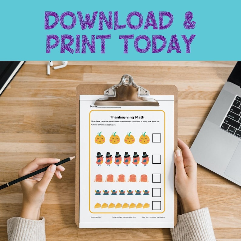 Thanksgiving Printable Worksheet Activity Bundle for Kids Printable Fun ...