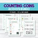1st-2nd Grade Counting Coins Activities | Print & Go Worksheets - Etsy