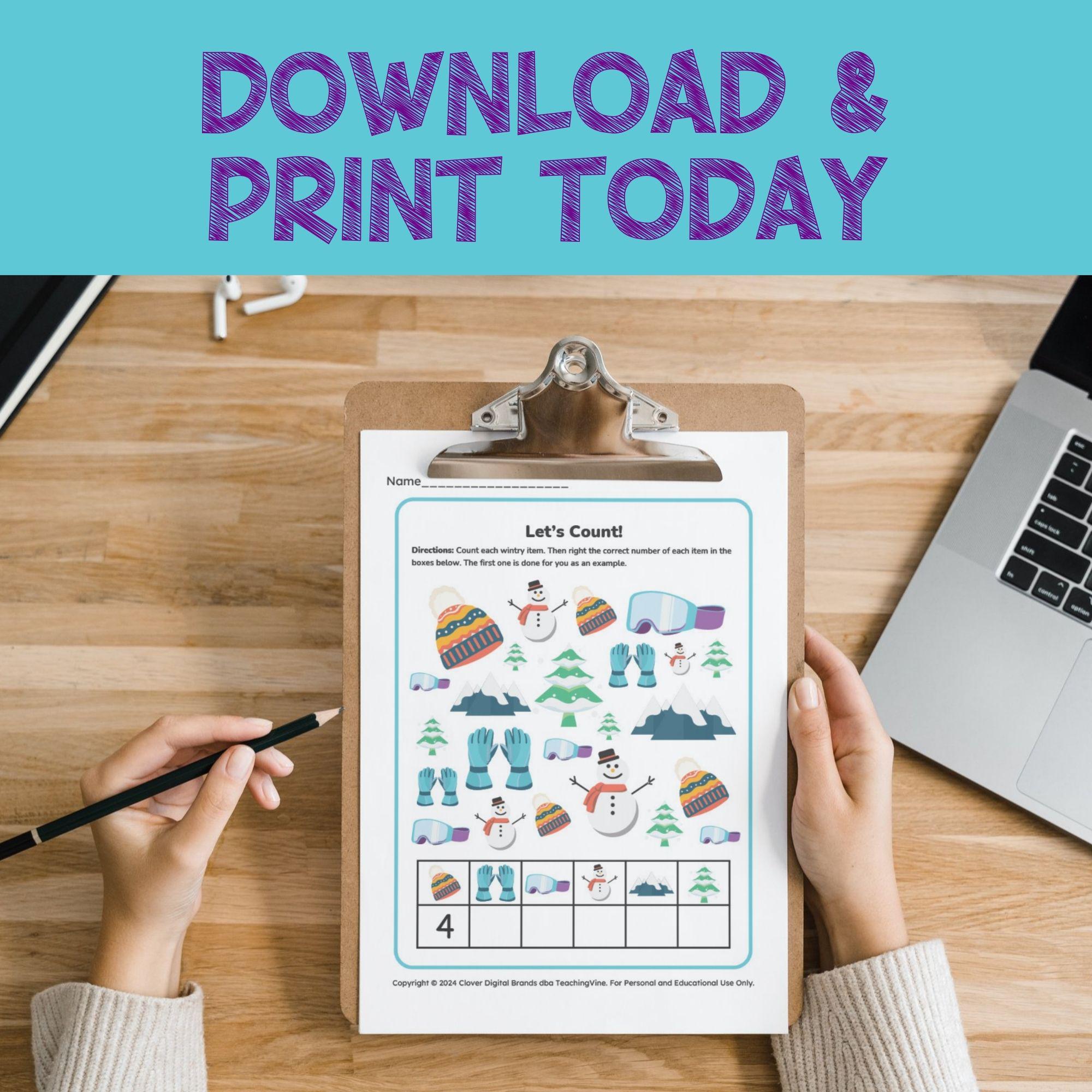 Winter Break Activity Packet for Kids Printable Fun Holiday Party ...