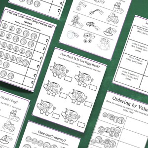 1st-2nd Grade Money Counting Activities | Print & Go Worksheets - Etsy