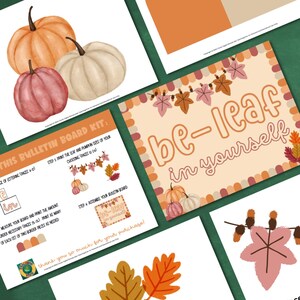 Printable Fall Bulletin Board for Classroom Motivational Affirmation ...