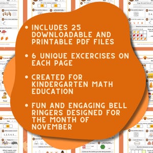 November Kindergarten Kickstart Corner Fall Printable Worksheet ...