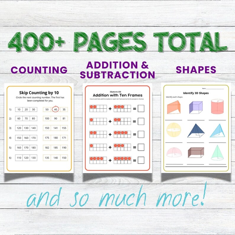 1st Grade Summer Math Review | No-prep Learning - Etsy
