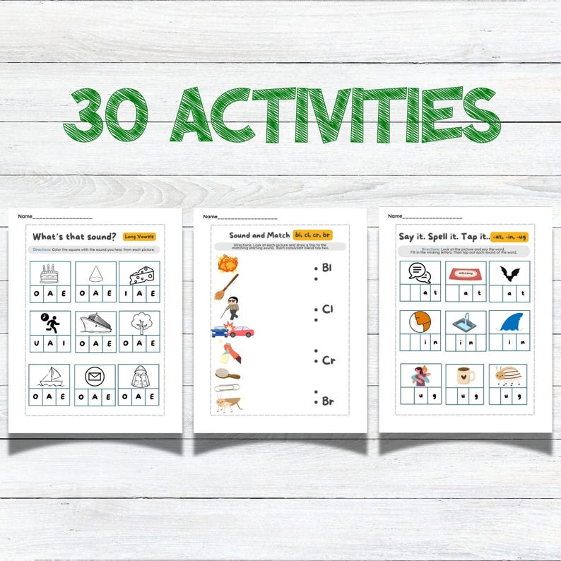 K-2 Phonics Science of Reading Bundle | No-prep Learning - Etsy